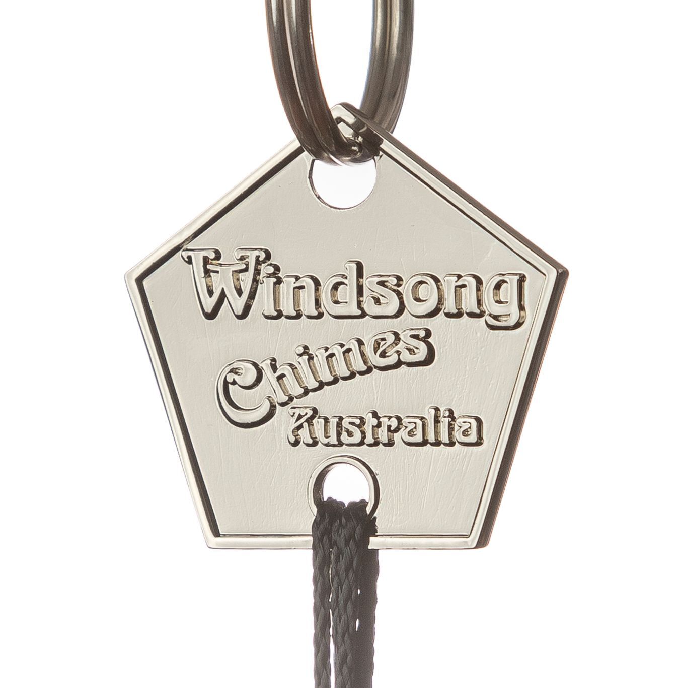 Personalised memorial wind chime, engraved with loved one's name